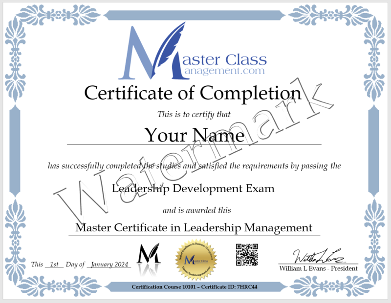 Free Online Leadership Management Course with Certificate - Quiz Page